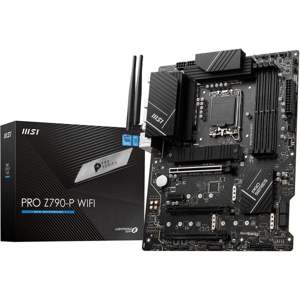 MSIマザーボード PRO Z790-P WIFI DDR5 第14/13/12世代CPU(LGA1700)対応 ATX 拡張ヒートシンクM.2 Shield Frozr [Intel Z790搭載] MB5917Intel Z790チップ...