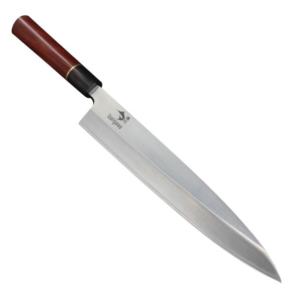 漁川 身卸包丁 【身卸出刃】 【刃渡270】 【刃厚約6.5mm】 和式柳出刃 身卸し柳 6Cr16MoV 魚の卸から簡易的に刺身まで 右利き 魚介 捌く 刺身◎身卸包丁　身卸（卸し）包丁は、その名の通り肉や魚などを卸すのによく使われ、卸専...