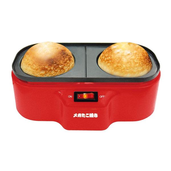 たこ焼き器ｌメガたこ焼きｌジャンボたこ焼きｌ通常サイズの５倍の大きさｌお家で盛り上がる事間違いなしｌ通常のたこ焼きサイズの約５倍！？家族で、友人と一緒に協力して巨大たこ焼きを作って大食い対決！通常のたこ焼きと違って大食い対決したり、アイデア...