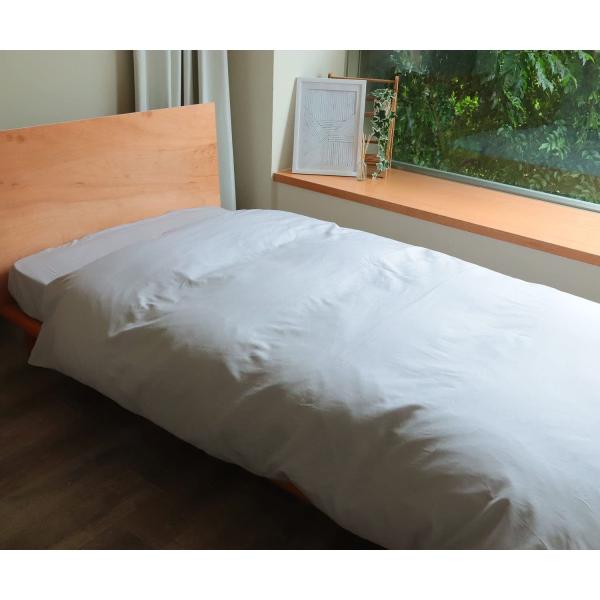 Size:シングル_Color:グレー MORE 日本製 掛け布団カバー シングル 綿100% 無地 高密度200本 抗菌防臭加工 8ヶ所紐付き ホテル仕様 (シングル, グレー)【ブランド】IKS COLLECTION (イクスコレクショ...