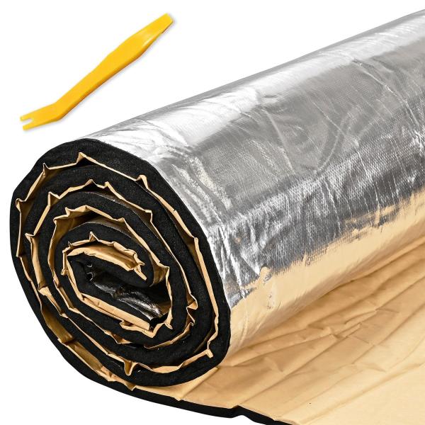 Shape:100cm x 200cm 1枚 Quiet-Mo 断熱シート デッドニング 厚み強化 100cmｘ2m (厚さ10mm 1枚) 車 断熱材 断熱マット ガラス繊維 吸音【商品規格】1mｘ2m 1枚。厚みは10mm以上で、施工時...