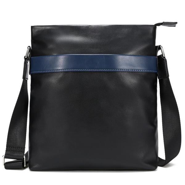 URBANWAYS ショルダーバッグ メンズ 本革 斜めがけ 肩掛け 人気 縦型 メッセンジャーバッグ 12.9インチiPad収納可 2way 軽量 防水 通勤 旅行 鞄[防水性に優れた天然本革素材]: 密度、手触りに優れたイタリアン天然牛...