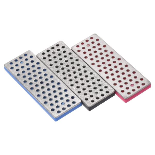 PATIKIL 70mm エクストラコース/コース/ファ イン スキー スノーボード ダイヤモンドストーン 3個セット スキーエッジシャープナー ダイヤモンドエッジファイル スノーボード砥石 黒/ブルー/フクシャこれらの砥石は、アウトドアス...