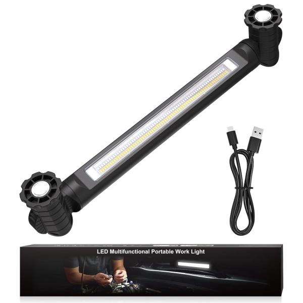 MEIKEE LED作業灯 ワークライト LEDライト 充電式 360°回転照明 5000mAH大容量 強力マグネット 高輝度 3000LM フック付き 6つの点灯モード IP65防水 夜間作業 車の修理 キャンプ用 非常用【5000mAH...