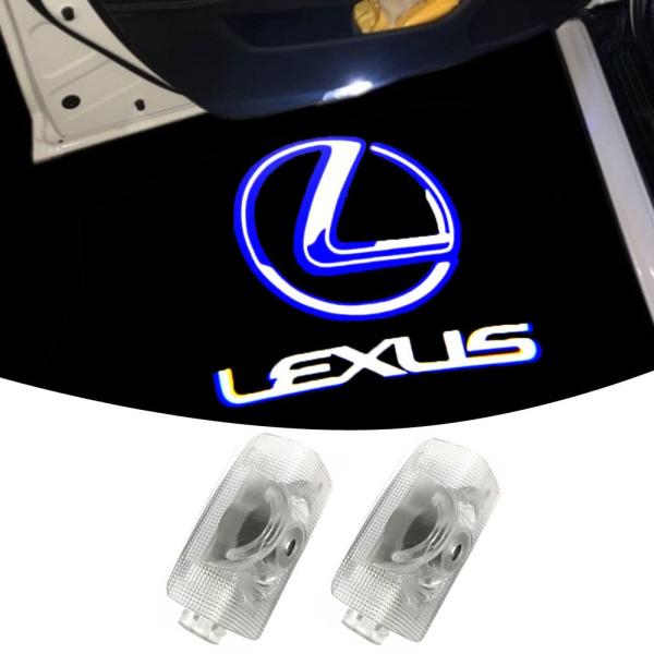 Color:02 2個セット HD カーテシライト ドアウェルカムライト カーテシランプ レーザーロゴライト LEDロゴ投影 適応 レクサス LS ES IS LX RX GX 車用カーテシ 角度調整機能付き (02)適合車種：ISシリーズ...
