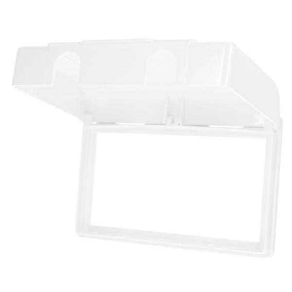 Size:20.80X13.00X4.50CM_Color:白 CHILDWEET 屋外コンセントカバー 耐候性プラスチック製粘着式 防水コンセントボックスカバー 壁貼り簡単設置 18.7×11.5×4.5Cm 軽量150G耐候性コンセント...