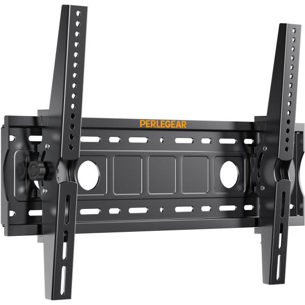 PERLEGEAR 壁掛けテレビ金具 32〜75インチ対応 大型 薄型 ティルト式 耐荷重75kg tv壁掛け金具 テレビかべかけ金具 上下±15度角度調節 VESA100x100mm~VESA600x400mm【高い汎用性で幅広いテレビに...