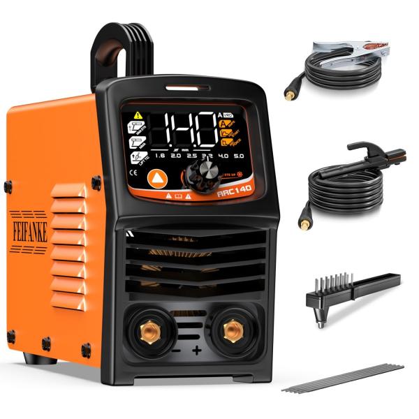 Size:ARC140 FEIFANKE 溶接機100V 140A 1台3役 TIG/MMA兼用簡易ホットスタート IGBTインバーター DIY 初心者向け 液晶表示 軽量 家庭用インバーター直流 定格使用率60％ 小型ポータブル ARC1...