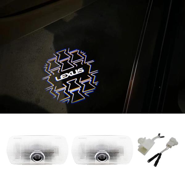 Color:lexus02 カーテシライト 車用 カーテシーランプ 色褪せず LEDロゴ投影カーテシライト ドアライト2個セット工具付 適合LS ES IS LX RX GS UX NXシリーズ【適合車種 】レクサスLS ES IS LX ...