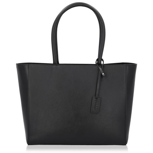 Color:ブラック [VORQIT] ボルチット トートバッグ メンズ 【厳選した レザー使用】 【YKKファスナー使用】 本革 牛革 大容量 A4 ビジネスバッグ (ブラック)【本革＆職人】厳選した最高品質レザーを使用して、一流の職人が...