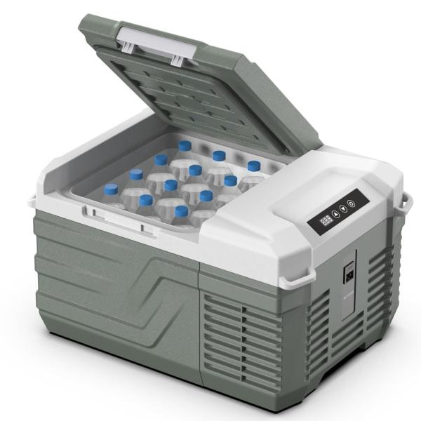 Size:9L Alpicool 車載冷蔵庫 9L ポータブル冷蔵庫 急速冷凍 小型 -20℃〜20℃ 45W省エネ 静音 3WAY電源対応 DC12V/24V AC100V 車載冷蔵冷凍庫 車載家庭両用 固定用穴付き トラック 車中泊 キ...