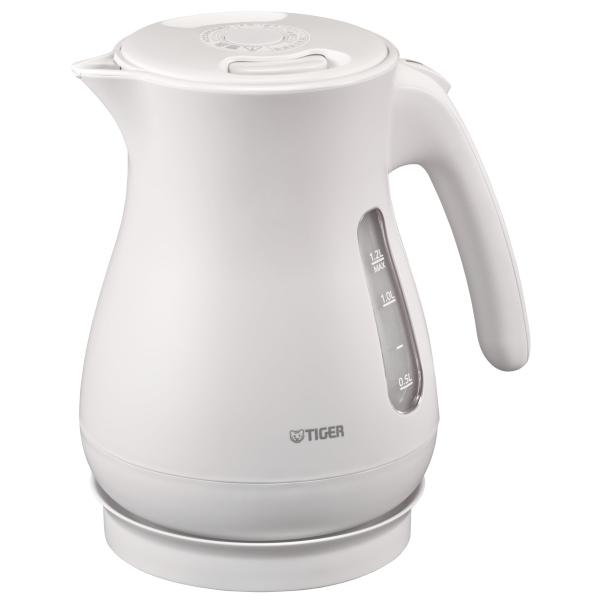 Color:ホワイト_Style:蒸気セーブ 1.2L 【WEB限定】タイガー魔法瓶 電気ケトル 驚速 軽量 蒸気セーブ 湯沸かし 1.2L 転倒お湯漏れ防止 カラ炊き防止 マットホワイト PCL-N120 WM容量:1.2L 商品サイズ本...