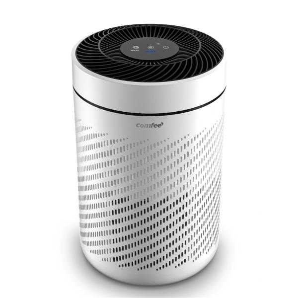 Style:空気清浄機 COMFEE' 空気清浄機 19畳 HEPA フィルター 360°吸気口 風量3段階 卓上 脱臭 除菌 集じん 小型 省エネ ペットの毛 花粉 ハウスダスト おやすみモード 強力 PM2.5 コンパクト ホワイト【C...