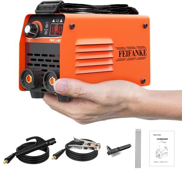 PatternName:ARC140MINI FEIFANKE アーク溶接機 140A ミニポータブル溶接機 ??? IGBTインバーター 初心者向け 超小型 軽量 家庭用 溶接機 100V専用 210x130x90mm 日本語取扱説明書付...