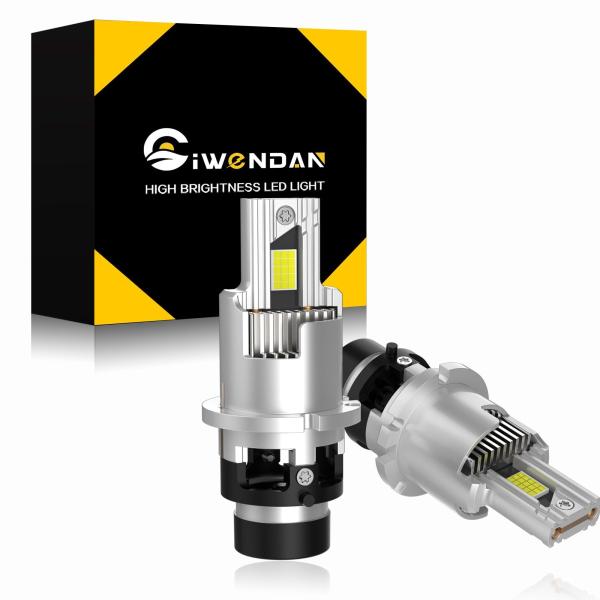 Style:D4S 【2025年新登場モデル】CIWENDAN （シウエンダン）D4S ledヘッドライト 配線レス ポン付け 一体型 キャンセラー内蔵 ホワイト6500K 12V対応 ファン付き 22000LM 35Wの純正HID交換用 ...