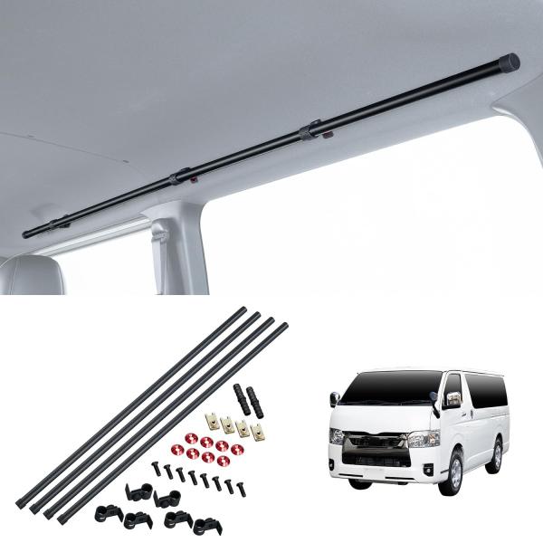 Style:IMP323 トヨタ ハイエース スーパーGL用 サイドバー セイワ(SEIWA) サイドバー トヨタ ハイエース スーパーGL (200系 ロングボディ/標準ボディ/標準ルーフ)専用 左右2本セット IMP323 車内収納 天...