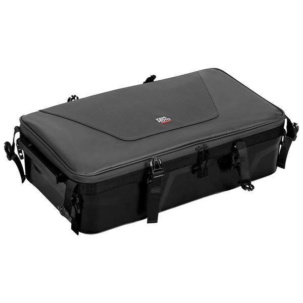 Size:35L（土台式） KEMIMOTO バイク シートバッグ 土台式 上部積載可能 35L ツーリングバッグ 一体成型 耐久性 大開口荷室 型崩れ防止 防水機能 ツーリングバッグ キャンピングシェルベース ブラック KM-1015【3...