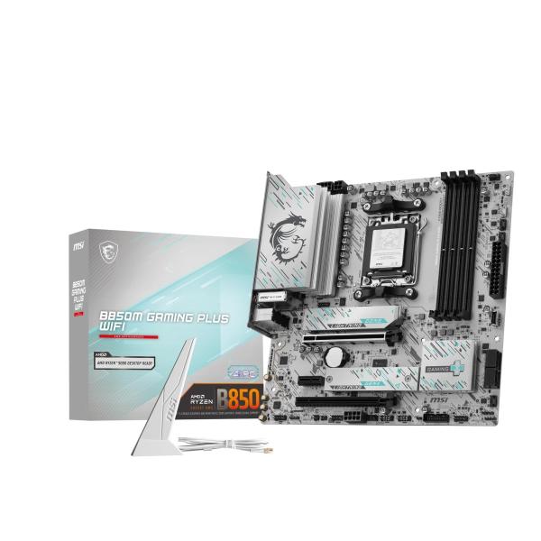 Size:Micro-ATX_Style:GAMING PLUS WIFI/mATX/ゲーミング/白 MSI B850M GAMING PLUS WIFI Micro-ATXマザーボード MB6784AMD B850チップセットを搭載し、A...