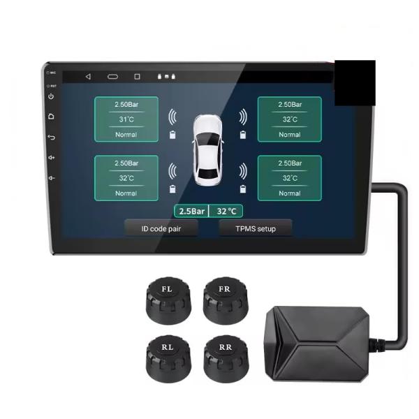 zmart USB Android TPMS タイヤ空気圧監視システム ディスプレイアラームシステム 外部4センサー カーナビゲーションラジオ用 タイヤセンサー 空気圧モニター 空気圧警告 TPMS パンク防止 圧力 ゲージ 調整 バルブキ...