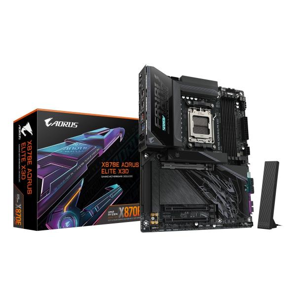 GIGABYTE X870E AORUS ELITE X3D ATX マザーボード MB6873AMD X870E搭載、Ryzen X3Dシリーズに最適化された機能を備えつつ、実用性を重視した構成のATXマザーボードです。最新のDDR5やP...