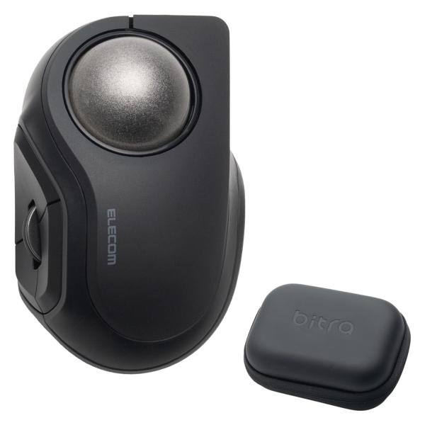 Color:ブラック エレコム トラックボールマウス bitra 静音 人差し指操作 Bluetooth 無線2.4GHz 2台マルチペアリング 5ボタン 専用収納ケース付 ブラック M-MT2MRSABK【 仕様 】■接続方式：USB2....