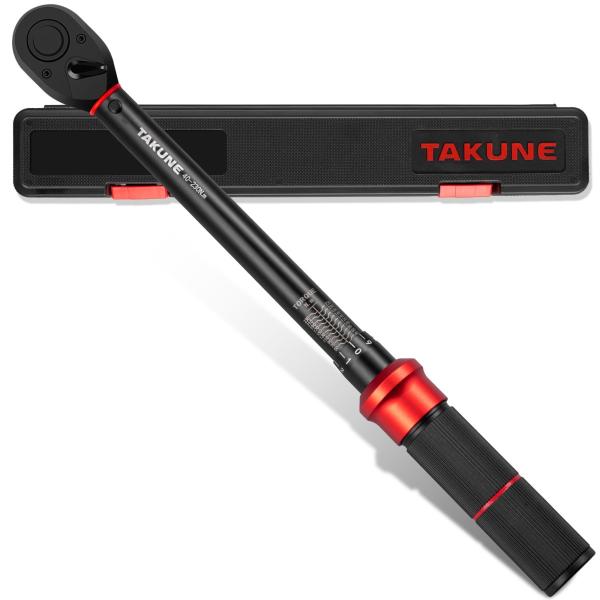 Size:40-230NM 12.7ミリ差込 TAKUNE トルクレンチ プリセット型 差込角12.7ミリ(1/2インチ)40-230N.m 高精度±３％ 両回転対応 車、バイク、自転車、タイヤ交換、機械の整備 校正証明書付車修理用プロトル...