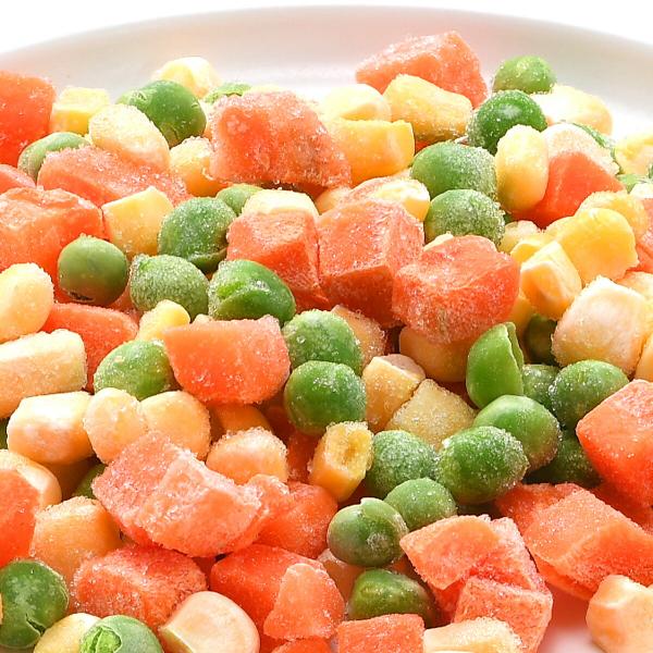 冷凍/ミックスベジタブル/オーガニック/有機/有機JAS/スイートコーン/グリーンピース/にんじん