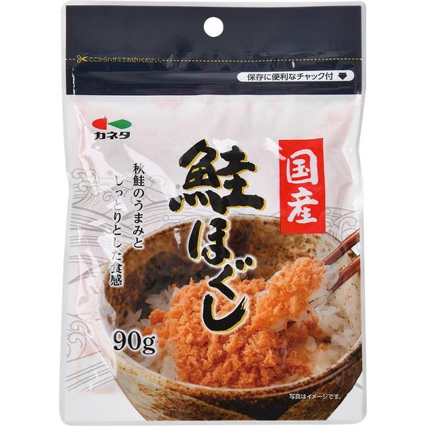国産の秋鮭のうまみとしっとりとした食感。軽くて便利な袋タイプ。 原材料名 鮭（国産）、植物油脂、食塩、鮭エキス／調味料（アミノ酸等）、着色料（黄色5号、赤色102号）、（一部にさけ・大豆を含む）