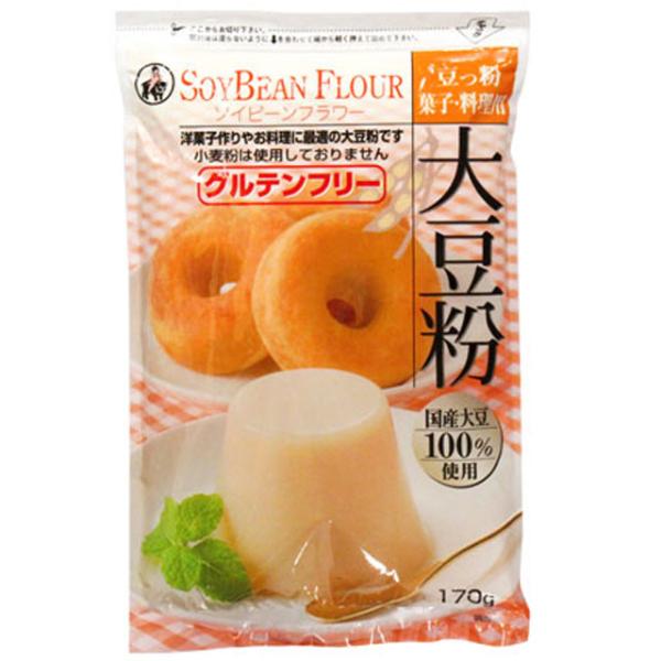 ■商品説明国産大豆100％の大豆粉栄養価抜群のグルテンフリー食材大豆を生のまま粉砕し加熱せずに粉にしていますので、完全食で大豆製品の中でも栄養価は抜群です。小麦粉に比べると糖質がずっと少なくてヘルシーなのに、たんぱく質、食物繊維やカルシウム...