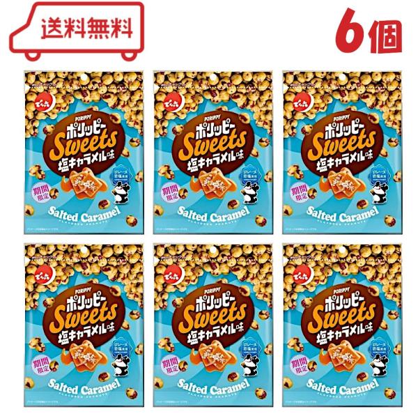 ふわっと塩キャラメル、ポリっと自慢の香ばしピーナッツが相性抜群( 送料無料 迅速配送 詰合わせ 詰合せ 詰合 つめあわせ 詰め合わせ まとめ買い おやつ セット チャック付き袋 ジッパー付き保存袋 でん六 豆菓子 キャラメル 甘い )