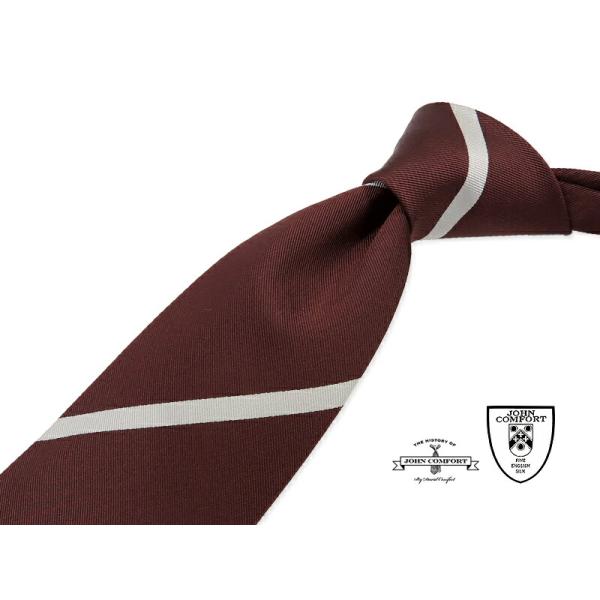 色柄 ：ブラウン地にホワイトラインのストライプ素材 ：SILK 57% COTTON / 綿43%JOHN COMFORT（ジョン コンフォート）の生地は、デザインごとに織機や糸の設定を細かく調整し、英国の歴史あるファクトリーで特別に織り上...