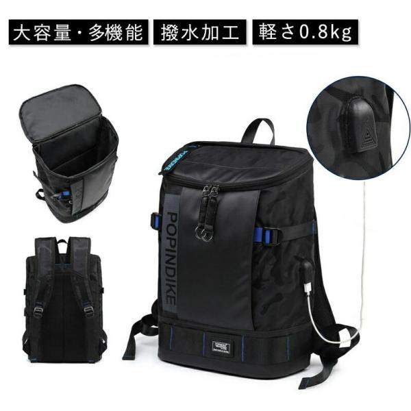 【撥水加工｜オックスフオード】バックパックはPUコーティングと高品質のオックスフオード材質を採用し、耐摩耗、耐久性、丈夫な特徴を持っています。PUコーティング加工を施すことで、防水性が高まります。厚手とハリ感があるオックスフォード(ナイロン...