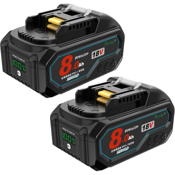 【新モデル BL1880・高性能セル採用】Waitley 新開発の BL1880 マキタ互換 18V バッテリーが新登場。INR21700 規格の高品質リチウムイオンセル（Samsung 系）を採用し、優れた出力特性と耐久性を実現。対応電圧...