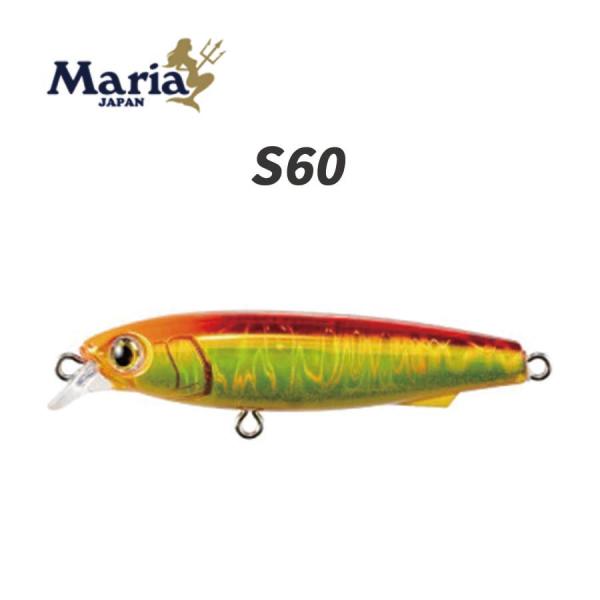 商品名：サウザー S60サイズ：60mm重量：9ｇフック：トリプル太軸＃8リング：＃2商品番号/カラー：645-217 / 015 サンバーストグロー645-224 / 019 アカキン645-231 / 021 ケイムラキビナゴ645-2...