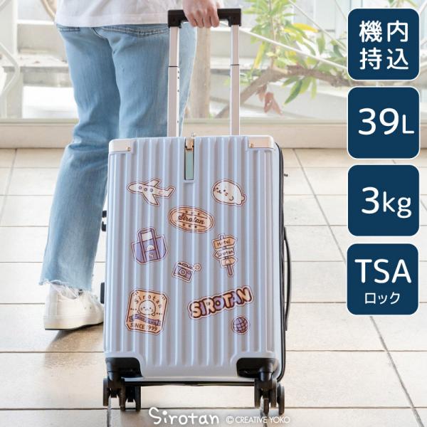 【サイズ】ケース本体：約縦50×横34×幅22cm【素材】本体：ABS 内生地：ナイロン【容量】約39L【重量】約3kg【原産国】中国*機内持ち込み可能サイズ*キャリーバーは3段階調節*TSAロック*4輪ダブルキャスター*USBポート機能*...