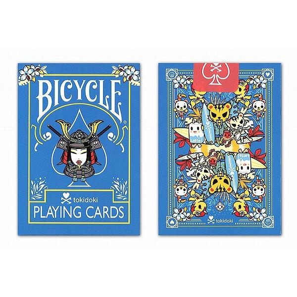 トキドキ(tokidoki)とバイスクル(BICYCLE)トランプがコラボ第2弾！！フェイス・バック面ともにオリジナルデザインのバイスクル！！■サイズ：63mm×88mm（ポーカーサイズ）■素材：紙製■エンボス加工：◎有り■COPYRIGH...