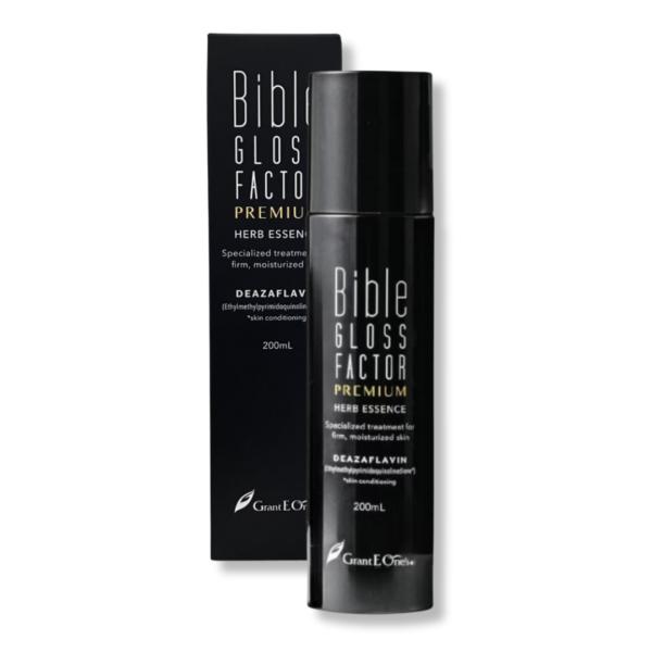 ヒト脂肪細胞順化培養液（保湿）配合美容液Bible GLOSS FACTORPREMIUM販売名：バイブルグロスファクタープレミアムハーブエッセンス＜美容液＞NET:200ml【ご使用方法】朝晩の洗顔後スキンケアの最初に1回1〜2プッシュを...