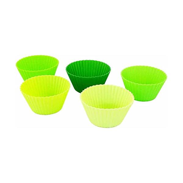 2)丸 60ml 5P グリーングリーン/径7.1×高さ3.4cm/41202-6・PatternName:丸 60ml 5P グリーン・パッケージ個数:1・サイズ:(約)径7.1×高さ3.4cm・素材・材質:シリコン樹脂・生産国:中国・耐...