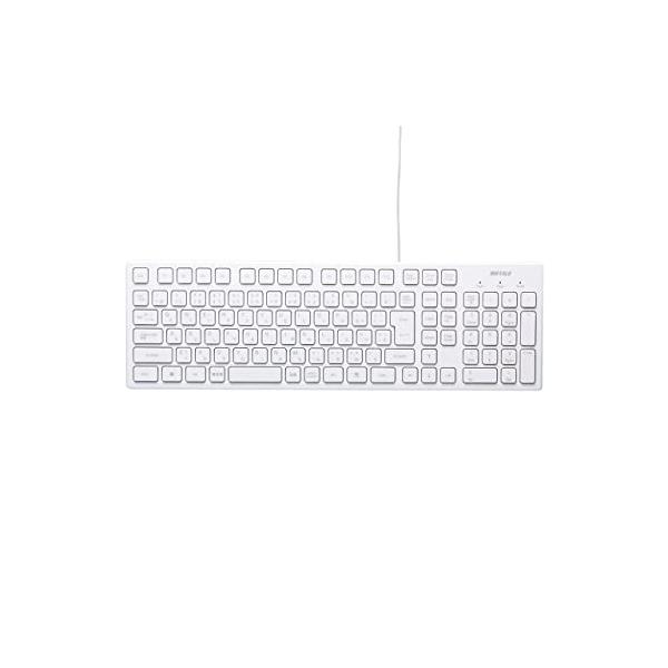 アイソレーションキータイプ ホワイトホワイト/-/BSKBU15WH・Color:ホワイト・パッケージ個数:1・対応機器USB Type-A端子をもつパソコン、タブレット、ゲーム機(Nintendo Switch PlayStation5 ...