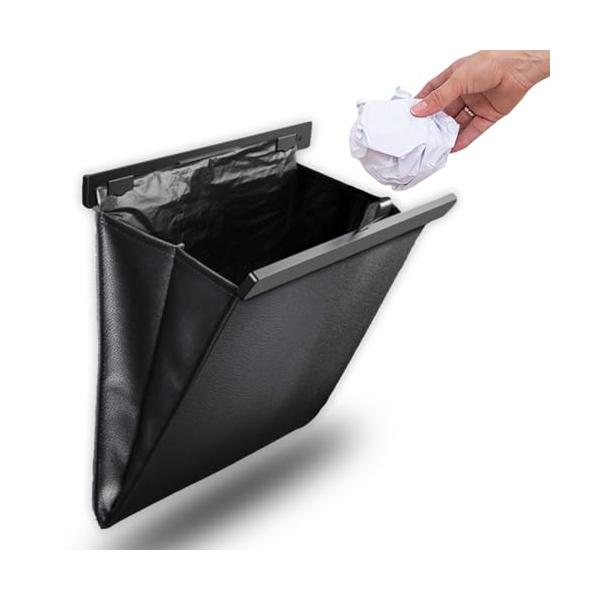 ブラック/-/-・Color:ブラック・?POPOT (ポポット)の多車種対応フックを採用した車用ゴミ箱は、引っ張っても外れず安定性抜群。長時間ドライブ中の揺れやカーブでも倒れないため、カー用品 便利グッズ 車内として車 ゴミ箱の不安を解消...