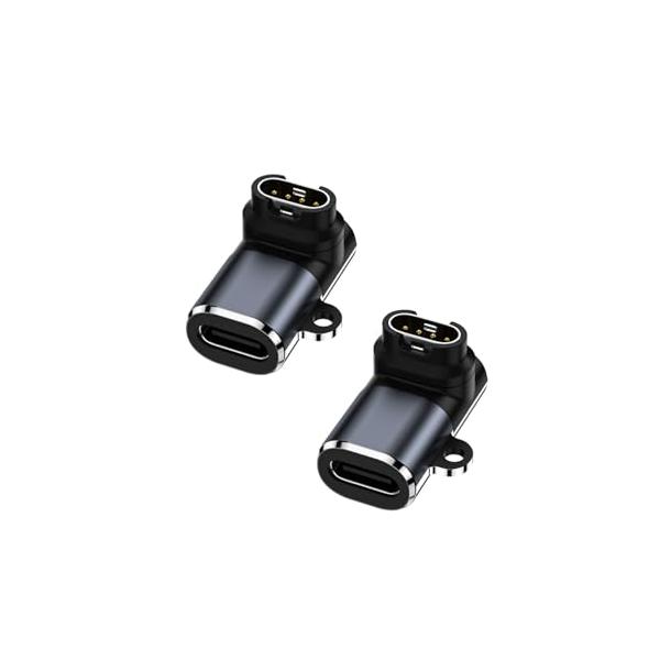 -/ガーミン用変換アダプター/-・変換アダプターガーミン変換アダプター、USB C-Garmin充電アダプター-既存のUSB-CケーブルをWatch充電ケーブルに変換し、すべてのUSB-Cケーブルと電源をサポートし、いつでもどこでもWatc...