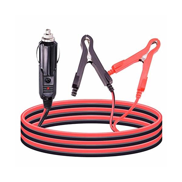 シガーライターオスプラグ to ワニ口クリップ/3M-3/-・Size:3M-3Color:シガーライターオスプラグ to ワニ口クリップ・パッケージ個数:1・?製品仕様車用電源延長ケーブル  ケーブル長さ：3M，線径仕様：16AWG，出力...