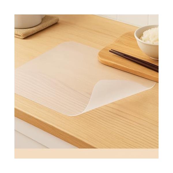 半透明/40x60cm/001・Color:半透明Size:40x60cm・調理中のズレを防止｜滑り止め加工でピタッと密着 裏面はテーブルや作業台にしっかり吸着する滑り止め仕様。まな板やボウルが滑らず、安定した調理環境をサポートします。・熱...
