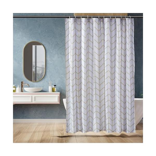 1パックナチュラルヘリンボーン/丈183 cm x 幅183 cm (1枚組)/AB Printed Curtain Natural Herringbone・Color:ナチュラルヘリンボーン・パッケージ個数:1・撥水加工された生地のヘリン...