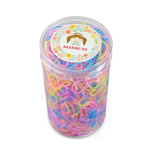 カラフルミックス（小さいサイズ）/約1.5cm/-・Color:カラフルミックス（小さいサイズ）・数量は1000本入り。収納箱付きです。 ■ゴム直径約1.5cm・伸びが良く使いやすいヘアゴムです。子供から大人まで使えます。・カラーはミックス...