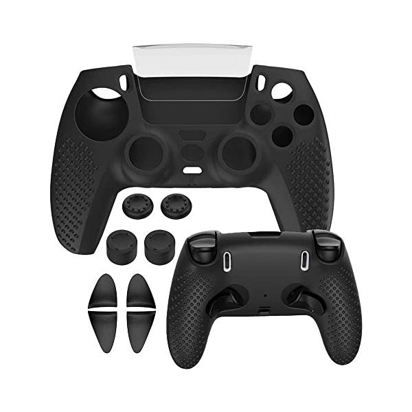 ブラック/-/-・正確なカットPS5 Dualsense Edgeコントローラにぴったりフィットする水玉模様のシリコンケースです。・完全保護正味重量はわずか28gで、衝撃や傷からコントローラーを保護するのに十分な厚みです。・パーフェクトフィ...