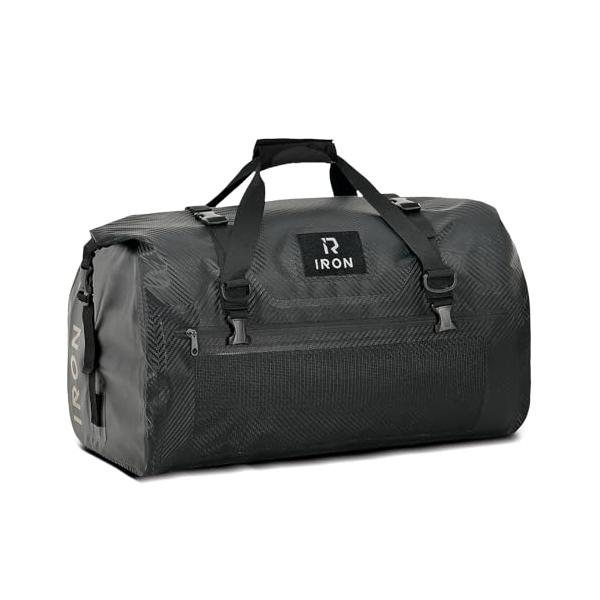 JapaneseCarbon/30L/BAG007・Color:CarbonSize:30L・優れた防水性IRON JIA'Sのバイクシートバッグは、500D PVC素材で、縫い目のなく高周波溶接による高い防水性を誇ります。ロールトップデザ...