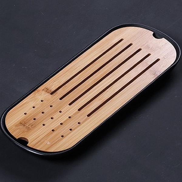 お手入も簡単！見た目も可愛いお勧め茶盤！女子会・お茶会にお勧め茶盤になります。サイズ：30.5×12.5×2.0cm材質：上皿・原竹　下皿・メラミン