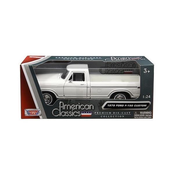 フォード F-150 トラック1:24 ミニカー モータマックス白 ホワイト ダイキャストカー  4駆 SUV アメトラ クラシック