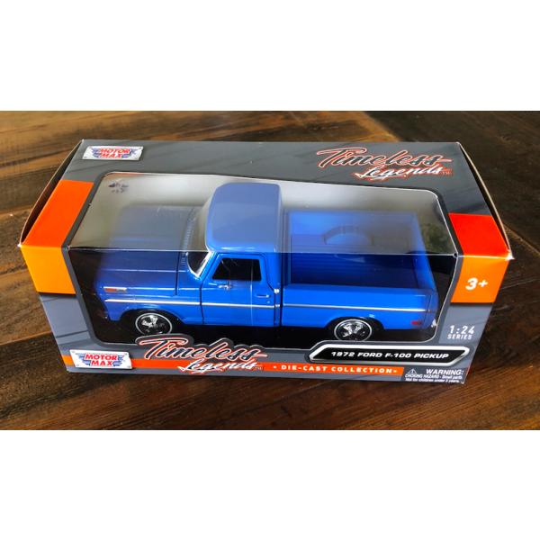 フォード ピックアップ ミニカー  青 モーターマックス アメ車 トラック ミニカー